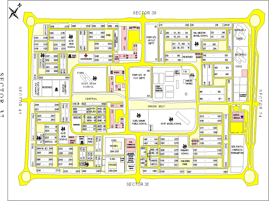 MAP | Chandigarh, The official website of the Chandigarh Administration