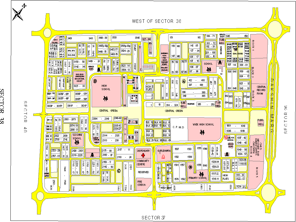 MAP | Chandigarh, The official website of the Chandigarh Administration
